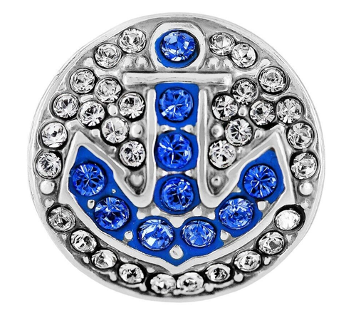 NEW Brighton BLINGY ANCHOR Blue Clear Crystal Nautical Bead Charm ...