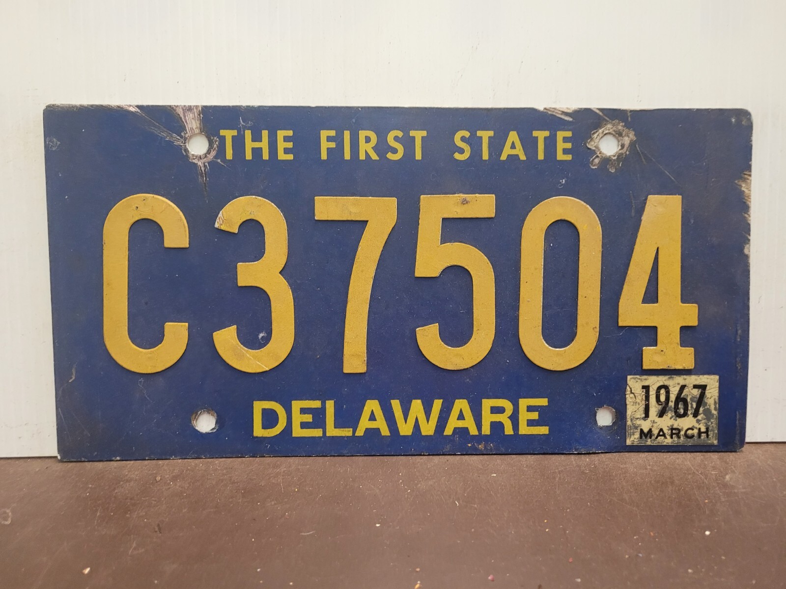 1967 DELAWARE License Plate Tag Original. | eBay