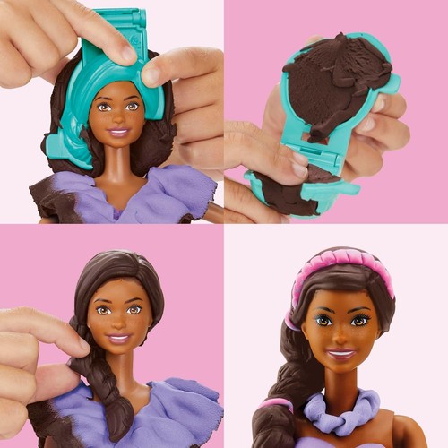 Play-Doh Barbie Fashionista Ruffles Set, Make Doll Clothes with ...
