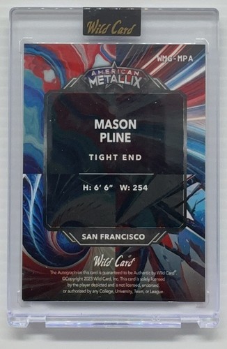 2023 WC American Metallix Mason Pline Red White Blue Rainbow WildGlass ...