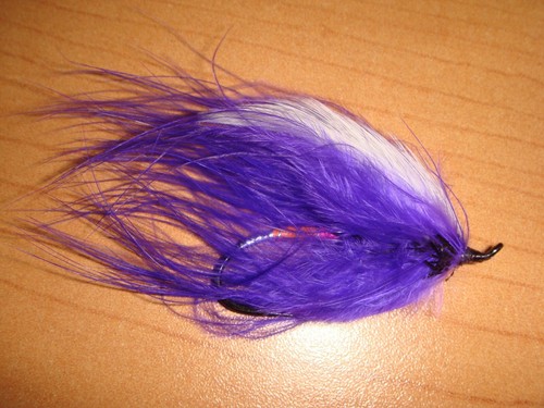 FLY FISHING FLIES - Purple (Freight Train) MARABOU SPEY Fly size #2/0 ...