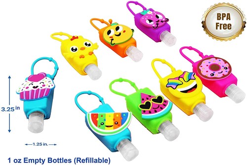 12 Hand Cleaner Bottle Pocket Size Hand Soap Cleaner Gel Containers ...