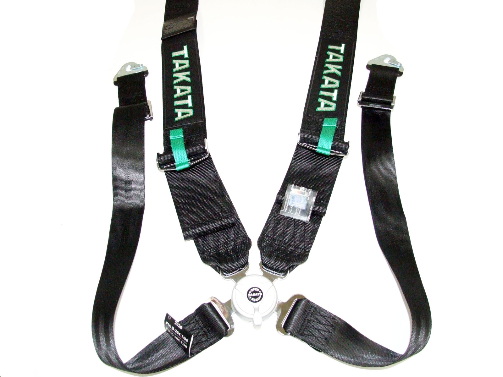 Takata RACE 4 Point Snap-On 3" Racing Seat Belt Harness with Camlock ...