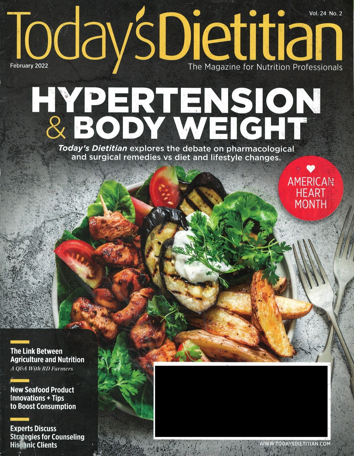 Today's Dietitian. Volume 24, No. 02. February 2022 | eBay