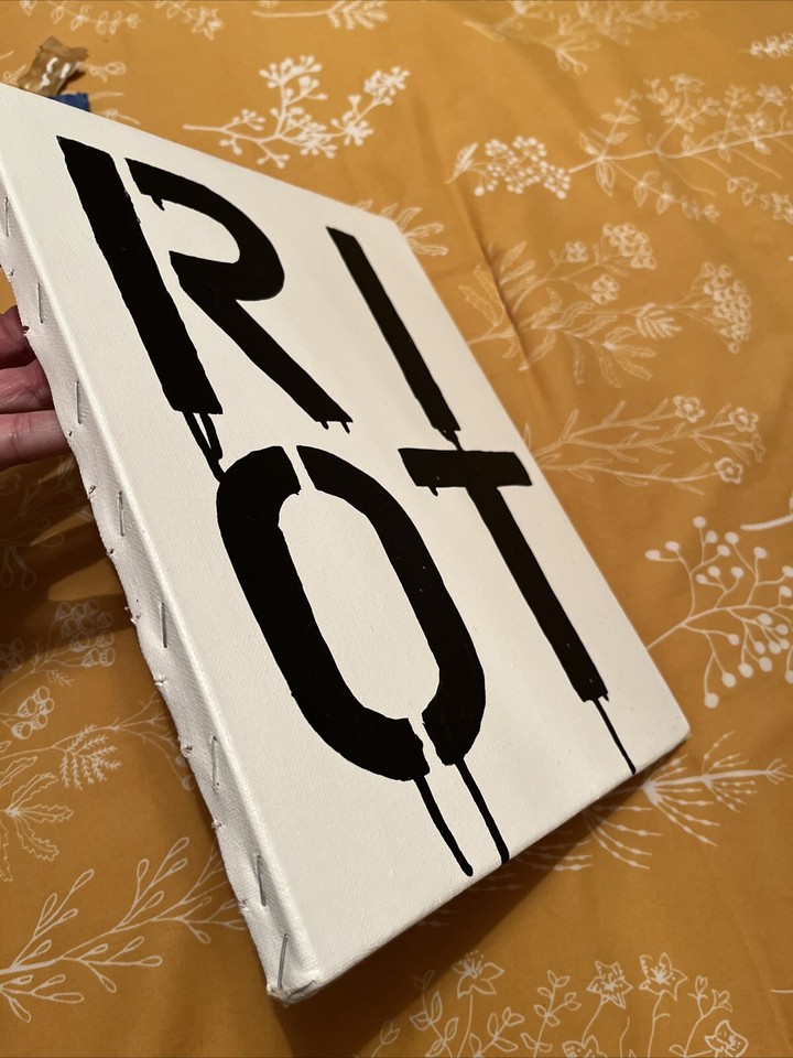 Eric Doeringer 2010 Christopher Wool Appropriation RIOT Artist Stamped ...