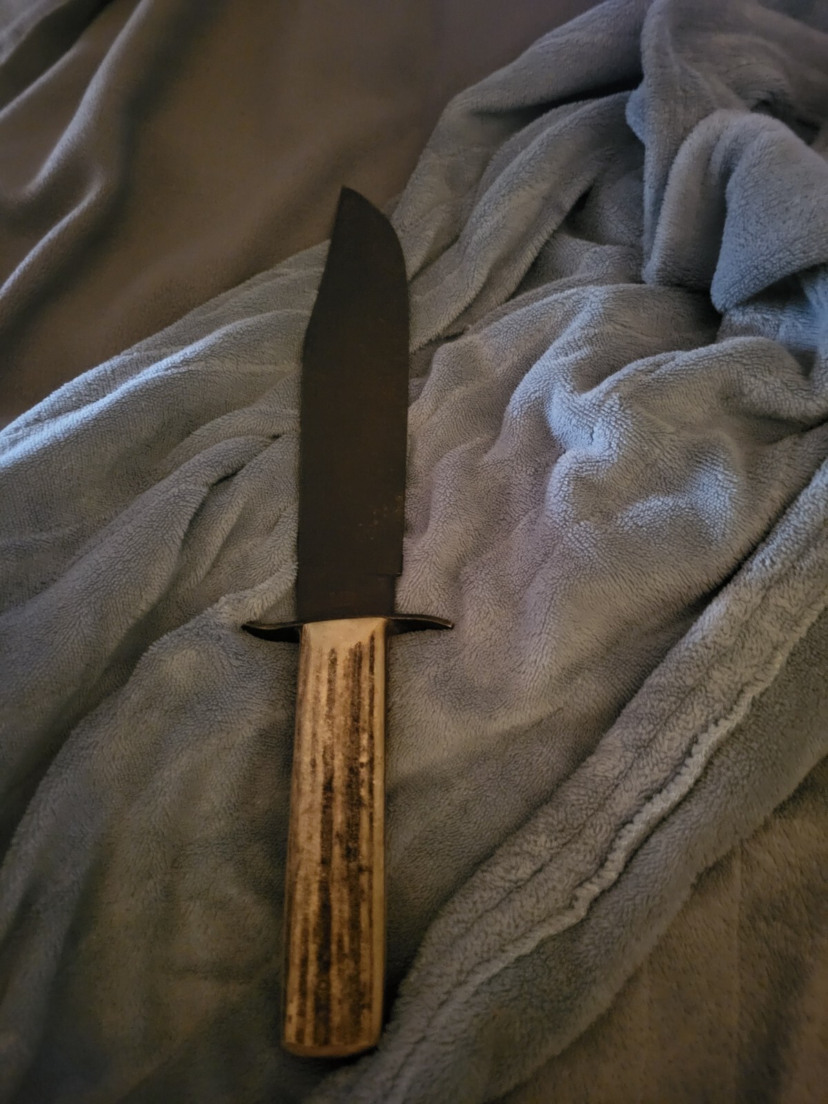 Vintage Edge Mark 447 Solingen Germany Bowie Knife Large 16" Sambar Stag Blade | eBay