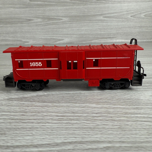 Ho Scale LIMA Bay Window Caboose 1655 Italy Red Freight Train Car ...