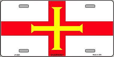 Guernsey Flag Metal Novelty License Plate Tag LP4025 | eBay