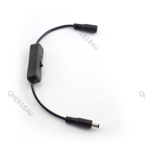 5-24V Inline DC Power Switch Extension Cable 5.5 x 2.1mm Male Female ...