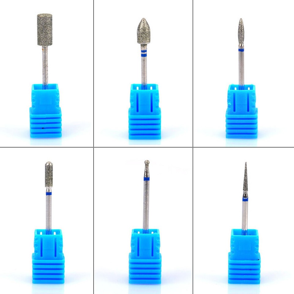 Electric Rotary File Drill Bits Head Manicure Ceramic Carbide Nail Art ...