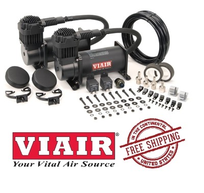 VIAIR 150PSI 4.55CFM 400C Dual Performance Value Pack 40048 Stealth ...
