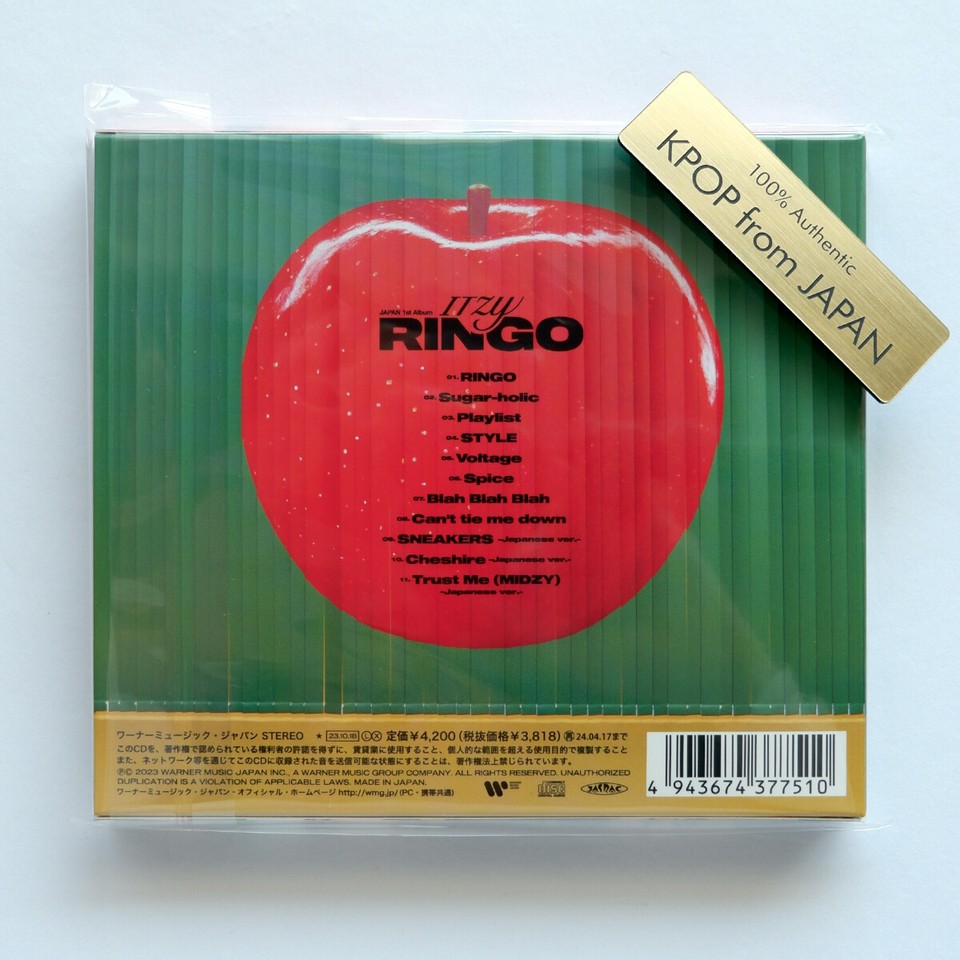 Unopened ITZY RINGO MIDZY JAPAN ver. Yeji Yuna Lia Ryujin Chaeryeong ...