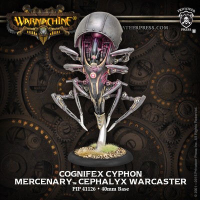 WARMACHINE Mercenary Cephalyx Cognifex Cyphon Warcaster - PIP 41126 NEW ...
