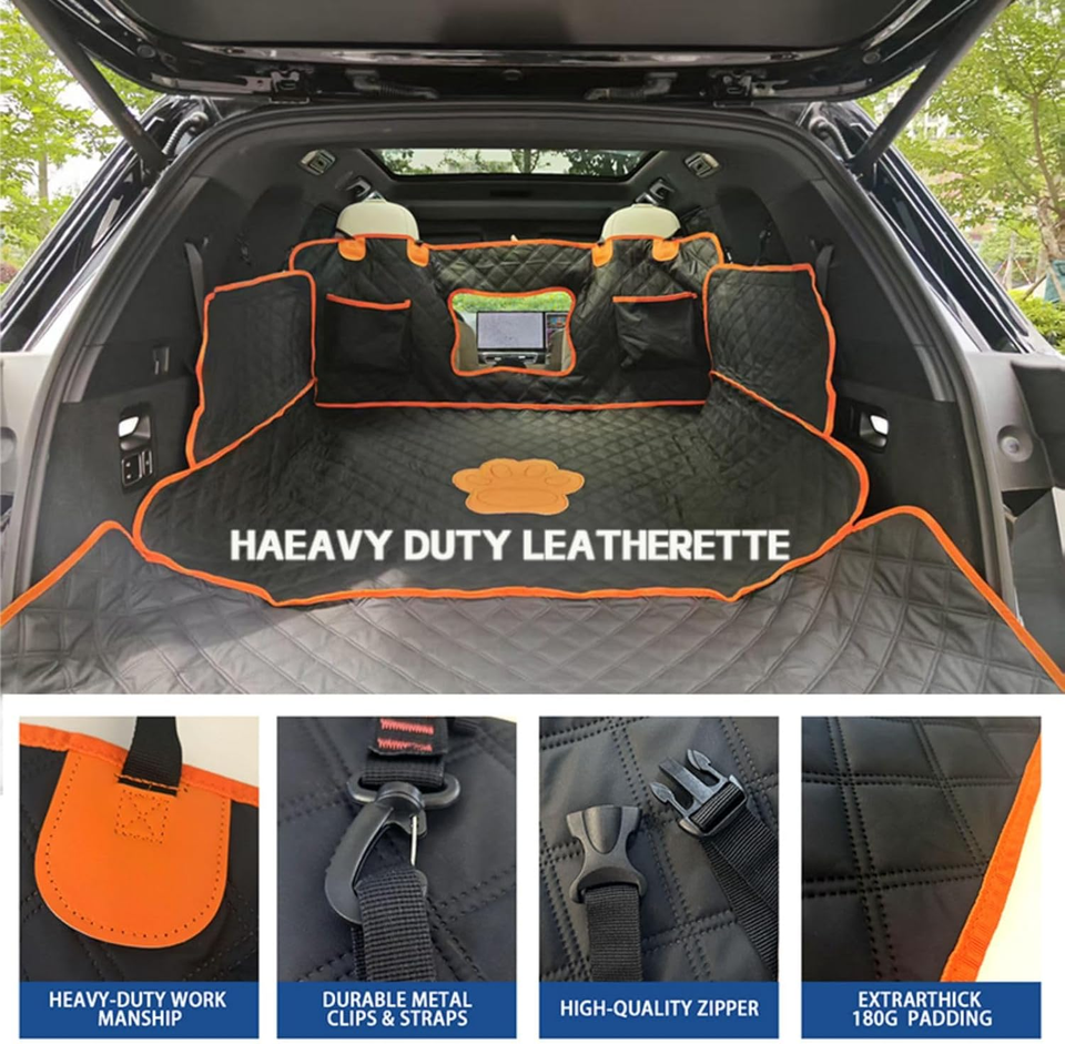 Waterproof SUV Cargo Liner for Dogs - Non-Slip Pet Trunk Cover, Black ...