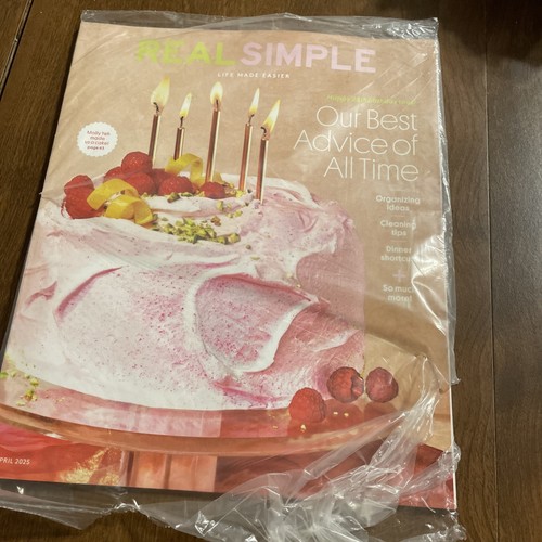 Real Simple MAGAZINE April 2025 ISSUE Plastic Wrapped | eBay