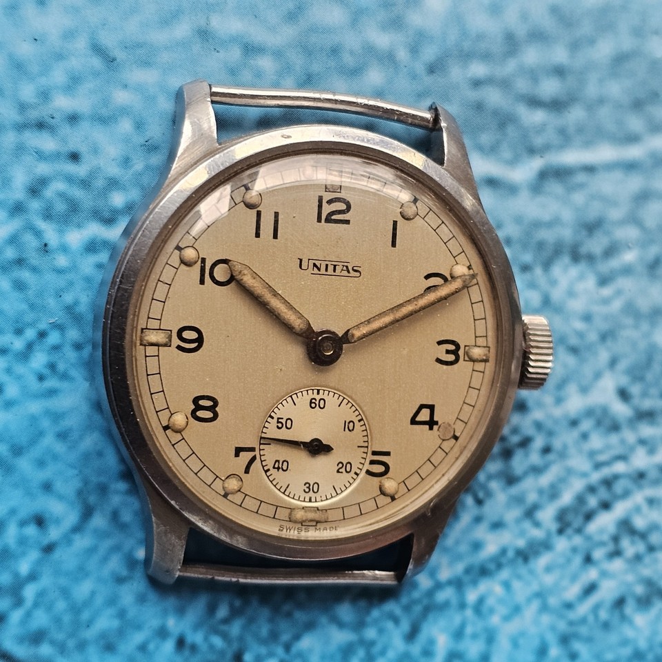 Vintage Unitas WW2 British Military ATP Hand-Winding Men's Wristwatch ...