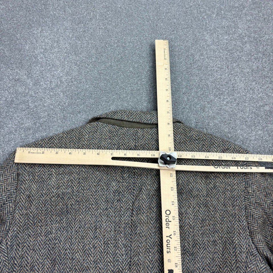 Harris Tweed Jacket Adult 38R Grey Country Hunting Outdoor Weave Blazer ...