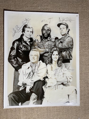 A-TEAM AUTOGRAPHS Cast Signed Photograph Movies COA Signed picture Tv ...
