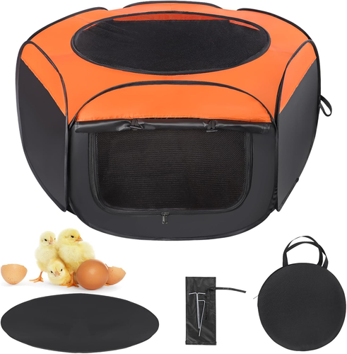 Chick Brooder Box, Upgrade Double Door Brooder Box for Chick Starter ...