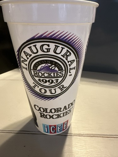 Plastic Icee Cup MLB Colorado Rockies Inaugural Tour Season 1993 | eBay