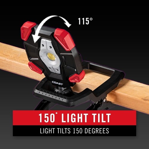 Coast CL20R 1750 Lumen Rechargeable Dual Power Rotating LED Magnetic ...