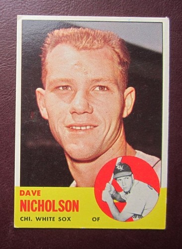 1963 Topps Dave Nicholson (Chicago White Sox) #234 EX/NRMT | eBay