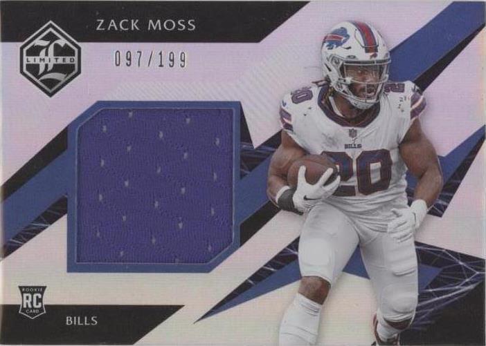 2020 Panini Limited - Rookie Jumbo Jerseys Zack Moss #RJ-ZM /199 (MEM ...