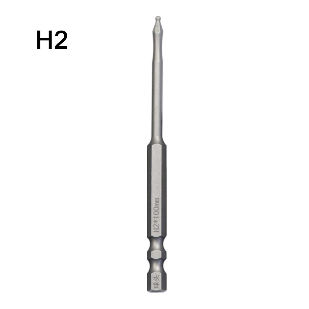 High Precision Metric Hex Bit Screwdriver Magnetic Driver Bit 100mm ...