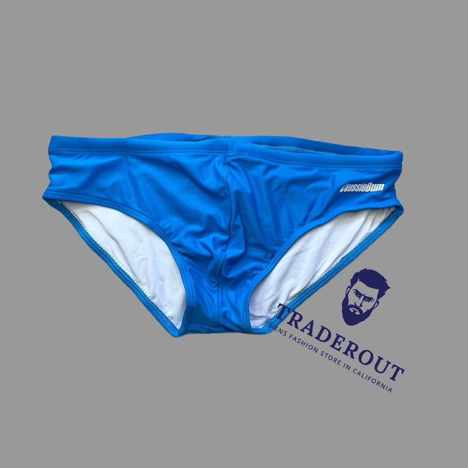 AussieBum Mens pool blue swish Swim brief bikini Swimwear Size M | eBay