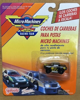 Micro Machines Slot Car Galoob Black Flames Car 1991 PSA 427 CID 3849 ...