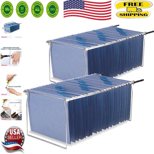 Adjustable Hanging File Frames for Letter Size Files - Pack of 2 in ...