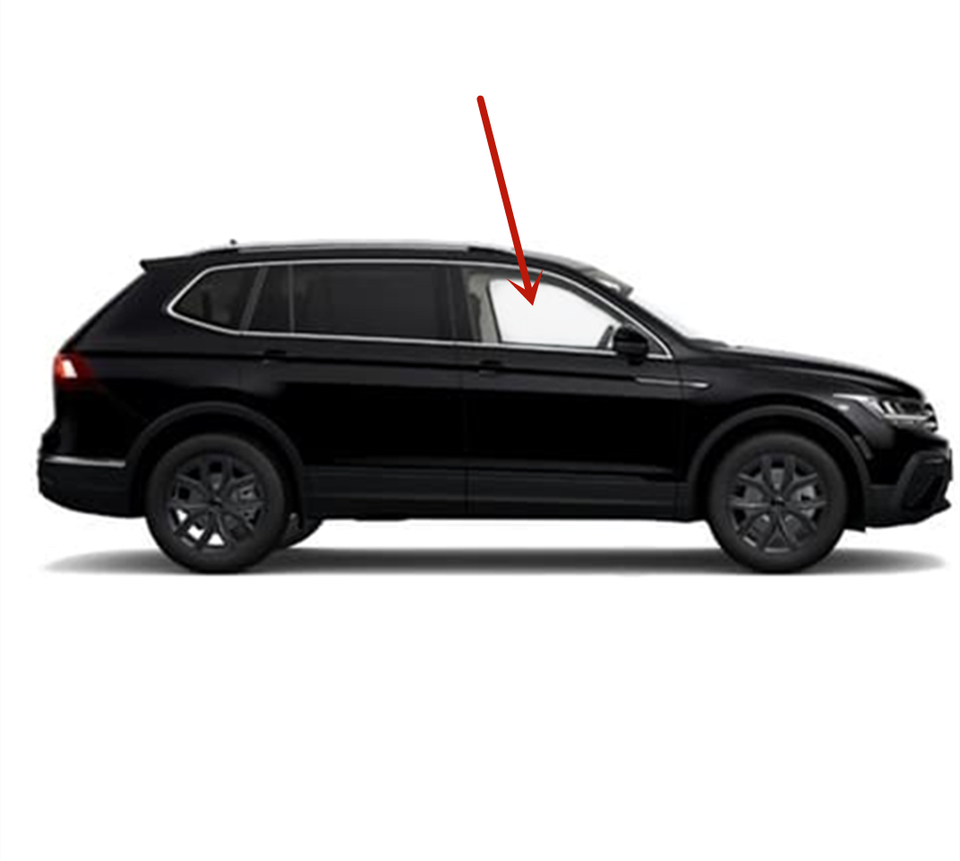 Fits 2018-2024 Volkswagen Tiguan Passenger Right Side Front Door Window ...