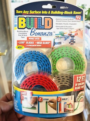 Build Bonanza Adhesive Bendable Work Building BLOCK Compatible Peel ...