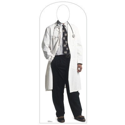 DOCTOR Lifesize STAND-IN CARDBOARD CUTOUT Standin Standup Standee Doc ...