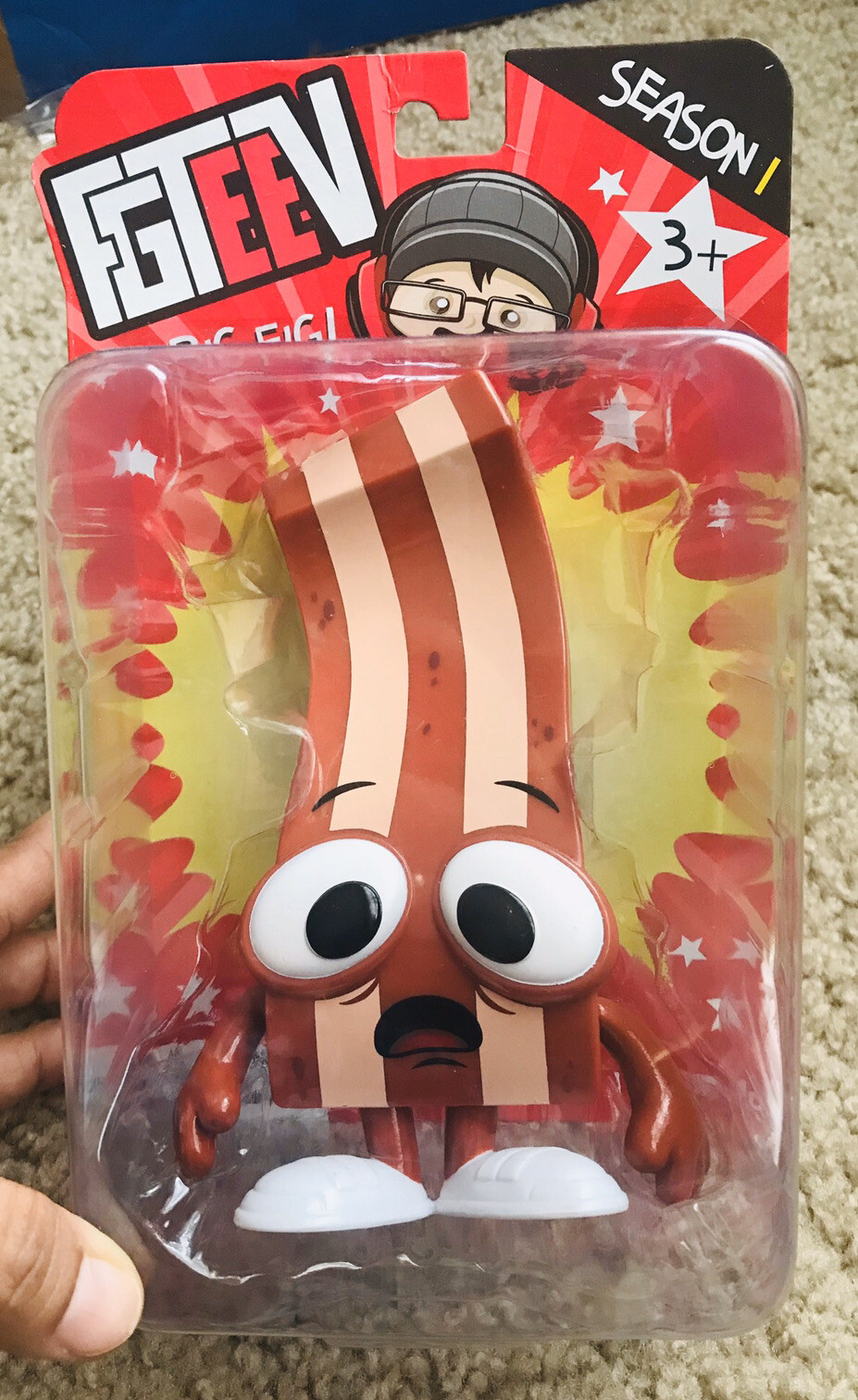 DERPY BACON Figure - The Big Fig! FGTeeV SEASON 1 - Bonkers Toys RARE ...