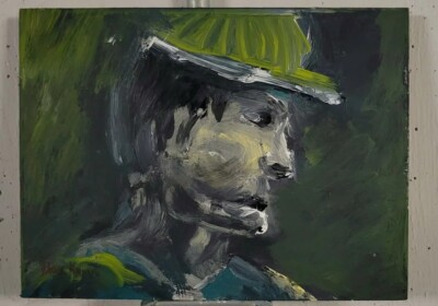 MAX KRAVT PORTRAIT PAINTING POP ART LOOSE BRUSH IMPRESSIONIST CONSTRUC ...