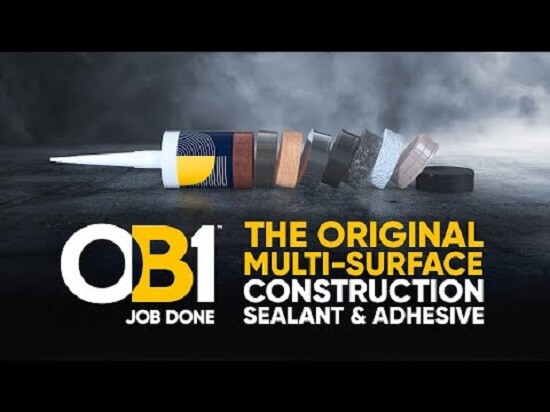 OB1 Waterproof Adhesive Sealant Builder Construction Hybrid Silicone ...