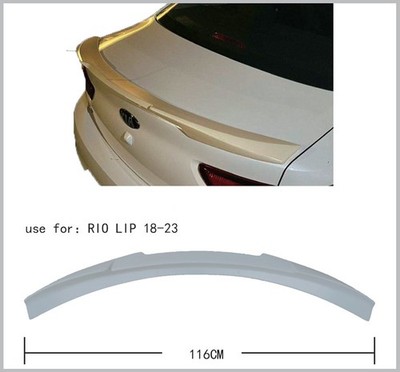 Unpainted Rear Lip Trunk Spoiler Wings For 2018-2023 KIA Rio Spoiler ...