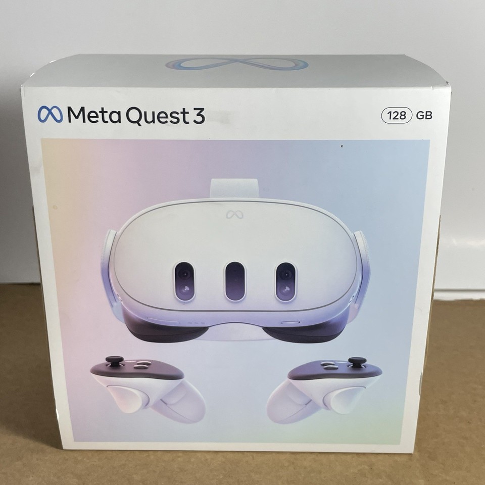 Meta Quest 3 128GB VR Headset Only + Box. Tested & Working. No ...