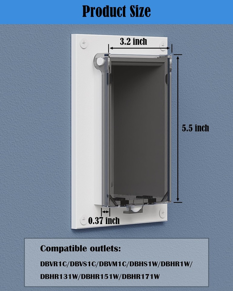 3r Enclosure Cover, DBVC-1 Outdoor Outlet Cover for Wet Locations ...