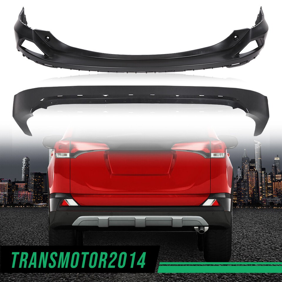Bumper Cover Fit For 2016 2017 2018 Toyota RAV4 Rear Upper and Lower NA ...