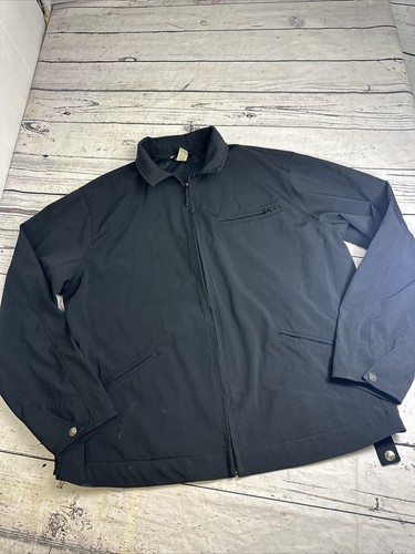 Gander Mountain Jacket Mens XL black Full Zip Up pockets adjustable hip ...