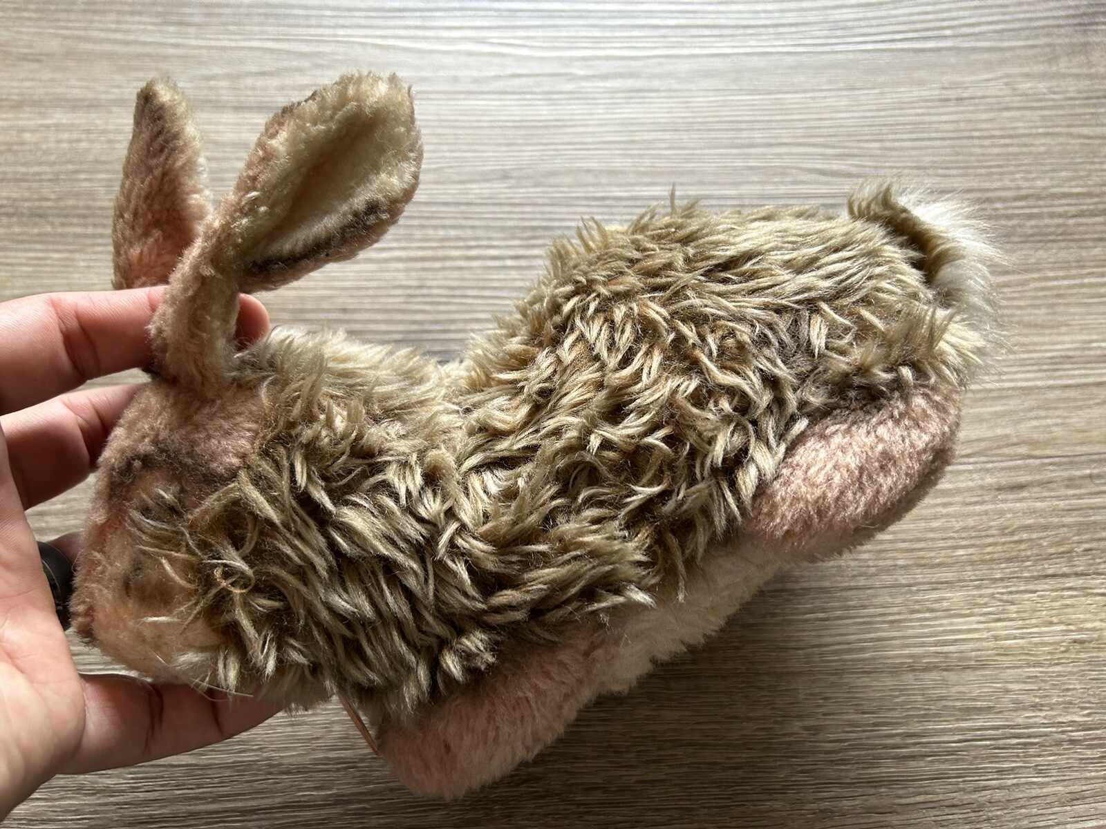 Rare Vintage Original Steiff Laying Light Brown Bunny Rabbit Plush Doll ...