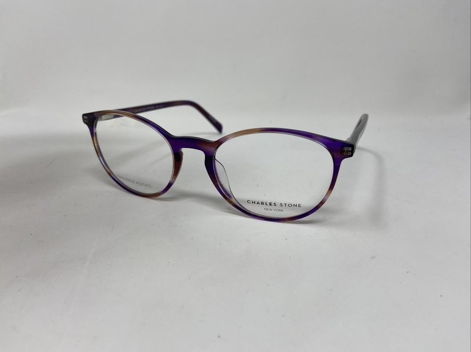 CHARLES STONE NEW YORK EYEGLASSES NY 30047 51/19/140 C2 PURPLE FLEX ...