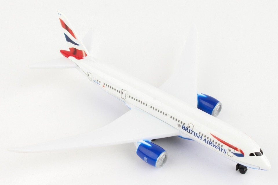 5.75 Inch Boeing 787 British Airways Diecast Model APPROX 1/388 Scale ...