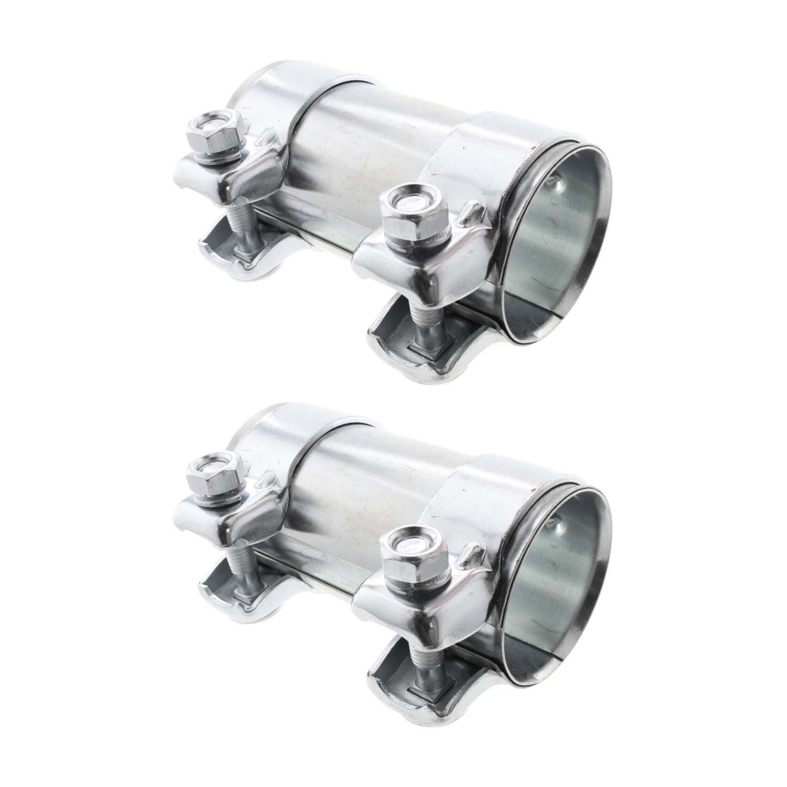 Set of 2 Exhaust Clamp Inside Diameter 55mm For Many Audi & Volkswagen ...