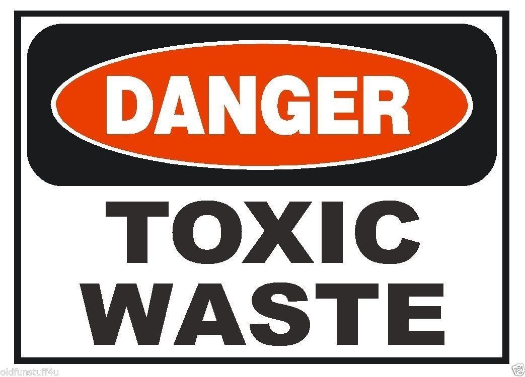 Danger Toxic Waste OSHA Business Safety Sign Decal Sticker Label D295 ...