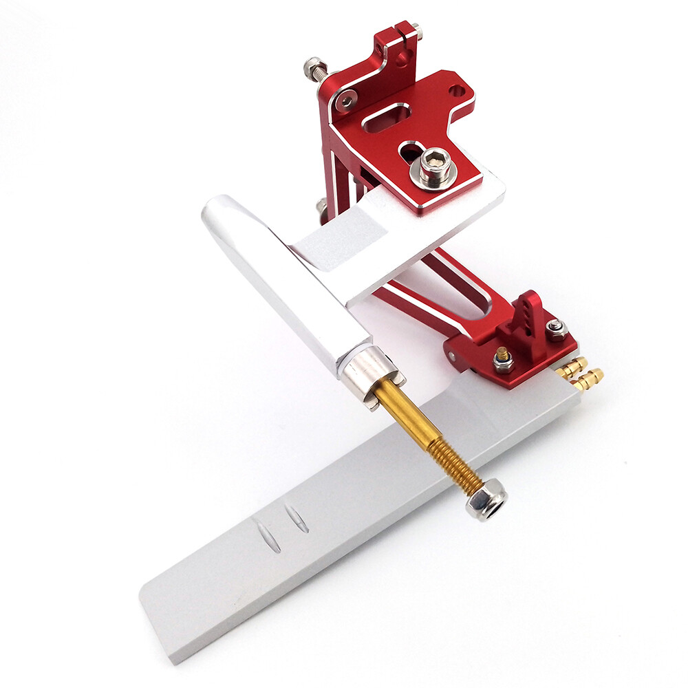 Integrated 6.35mm 1/4" Shaft Strut Rudder Kit for Gas Nitro RC Speed ...