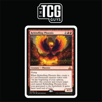 Magic The Gathering - Rekindling Phoenix - Rivals of Ixalan - MTG TCG ...