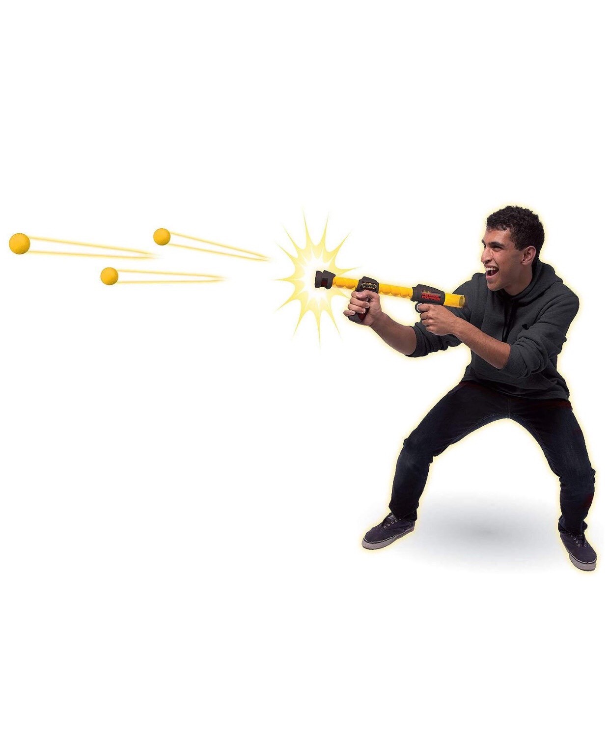 2 Atomic Power Popper Guns Dual Battle Pack | 48 Foam Ammo Balls - Team ...
